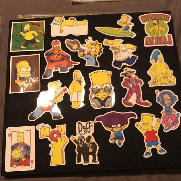 Pauplian | Toys | Nwtsimpsons Vinyl Waterproof Stickers Decals 96 Pcs ...